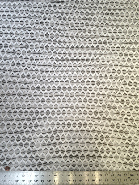 Sheer Knit Mesh w/ Hexagon Overlay Pattern Stretch Polyester Spandex ...